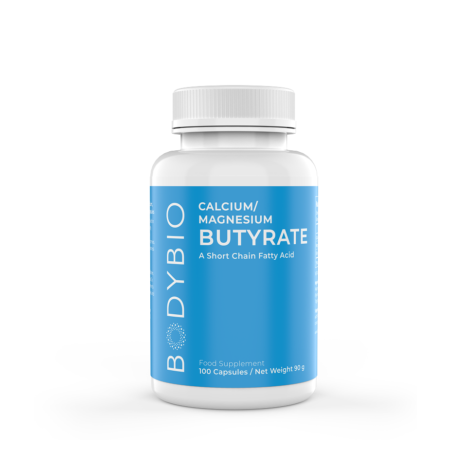 Calcium/Magnesium Butyrate | 100 Capsules | BodyBio | Supplement Hub