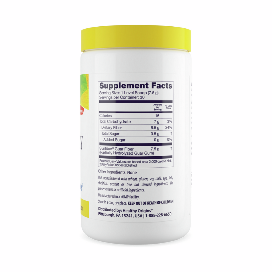 Healthy Fiber (PHGG) - 225g | Healthy Origins | Supplement Hub UK