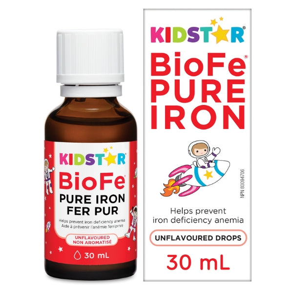 BioFe Pure Iron Drops - 30ml | KidStar Nutrients | Supplement Hub