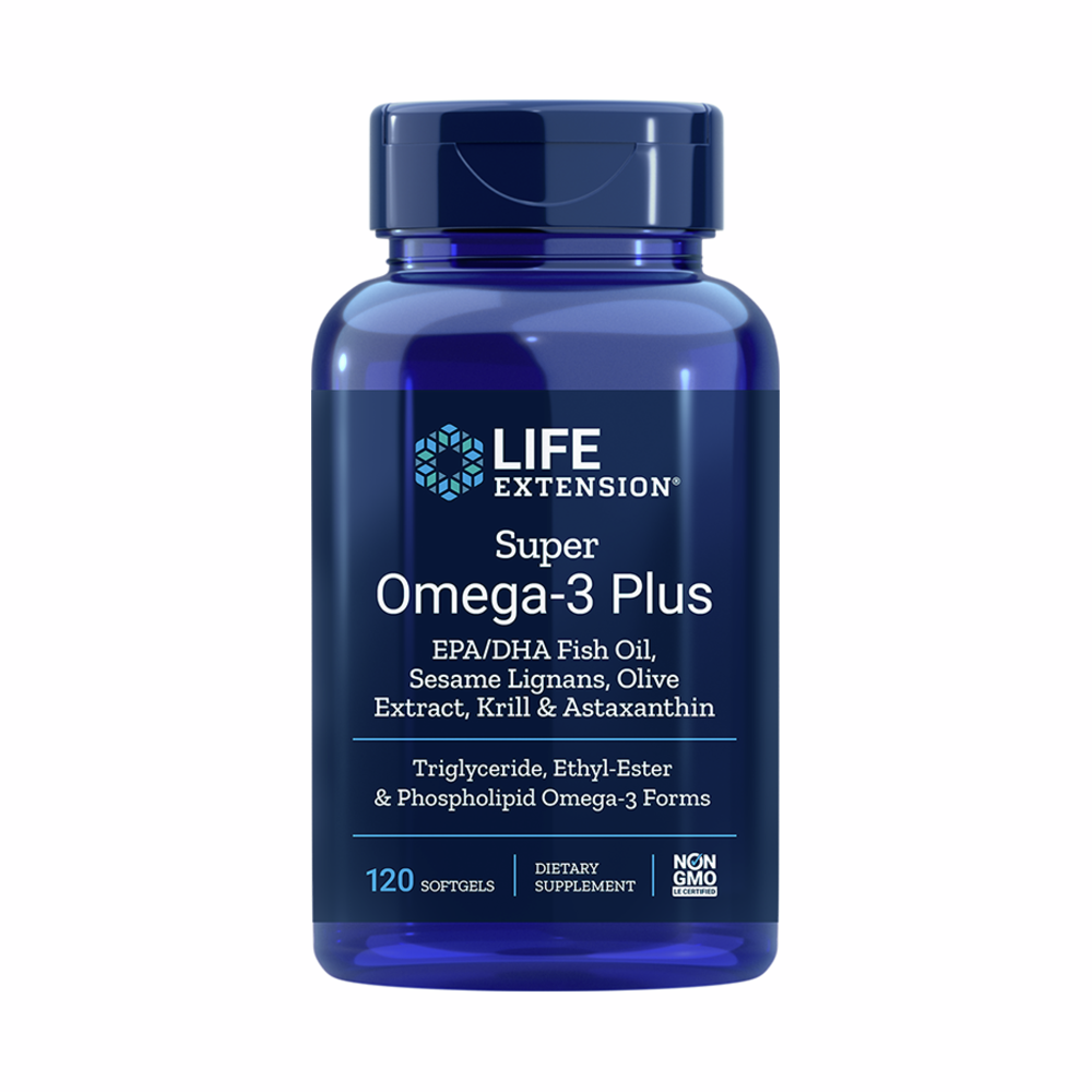 Super Omega-3 Plus EPA/DHA with Sesame Lignans, Olive Extract, Krill ...
