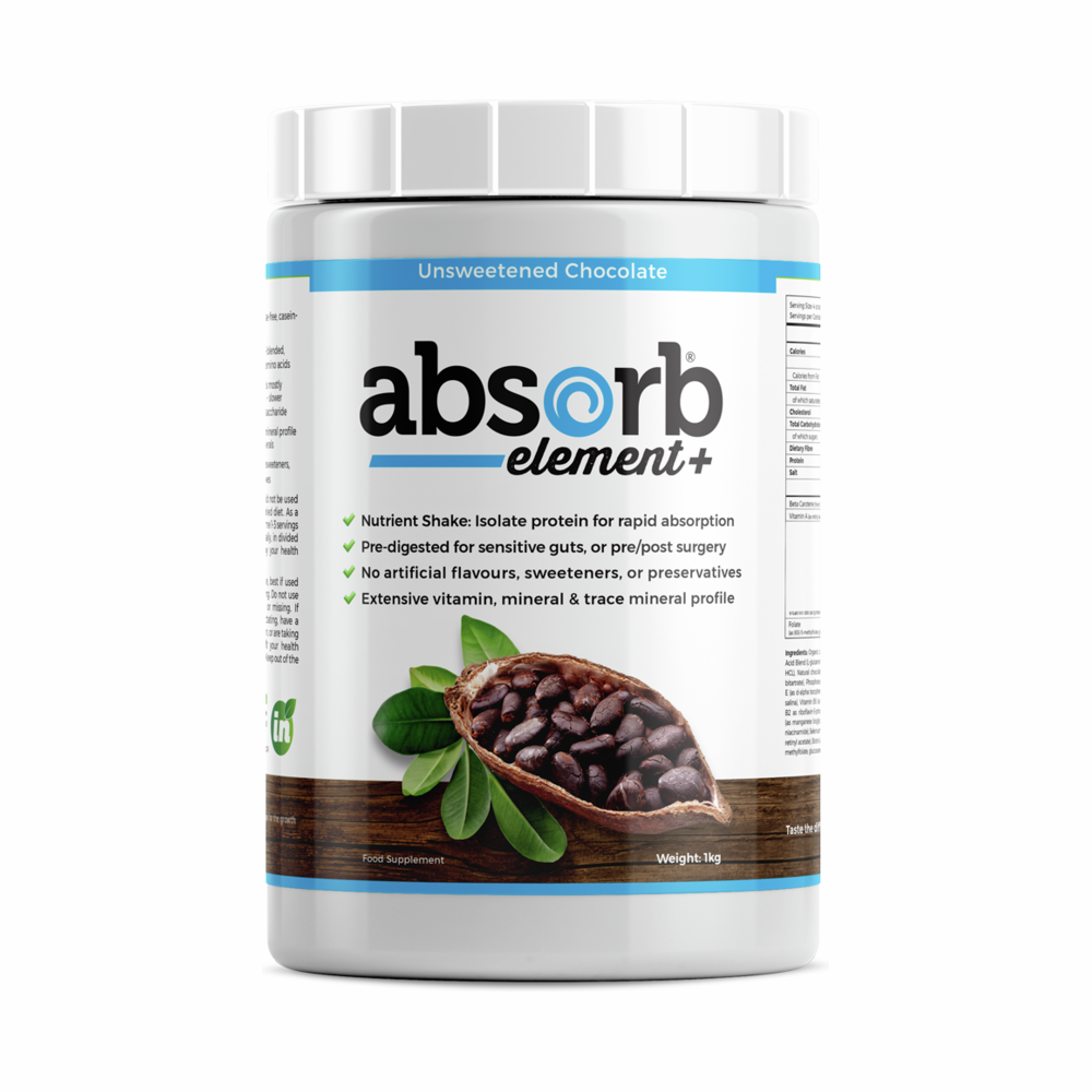 Absorb Element+ Unsweetened Chocolate Diet Supplement - 1kg