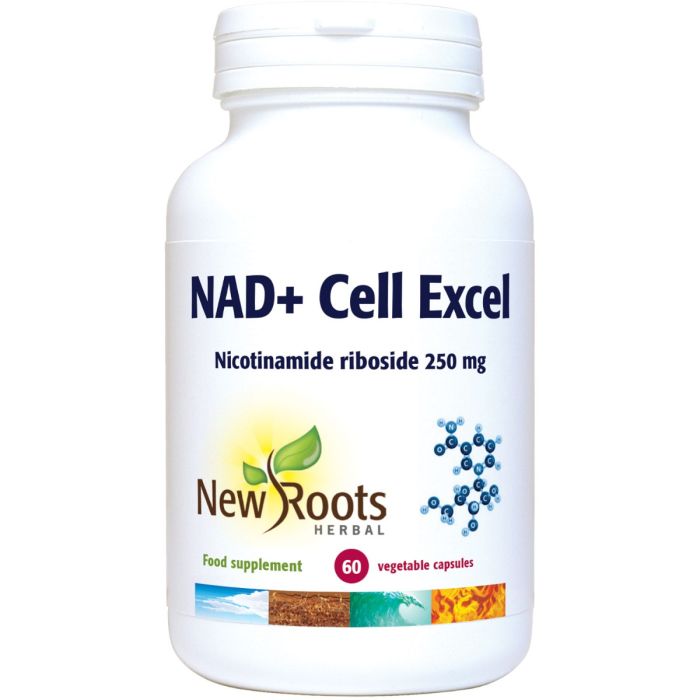 NAD+ Cell Excel - 60 Capsules | New Roots Herbal | Supplement Hub