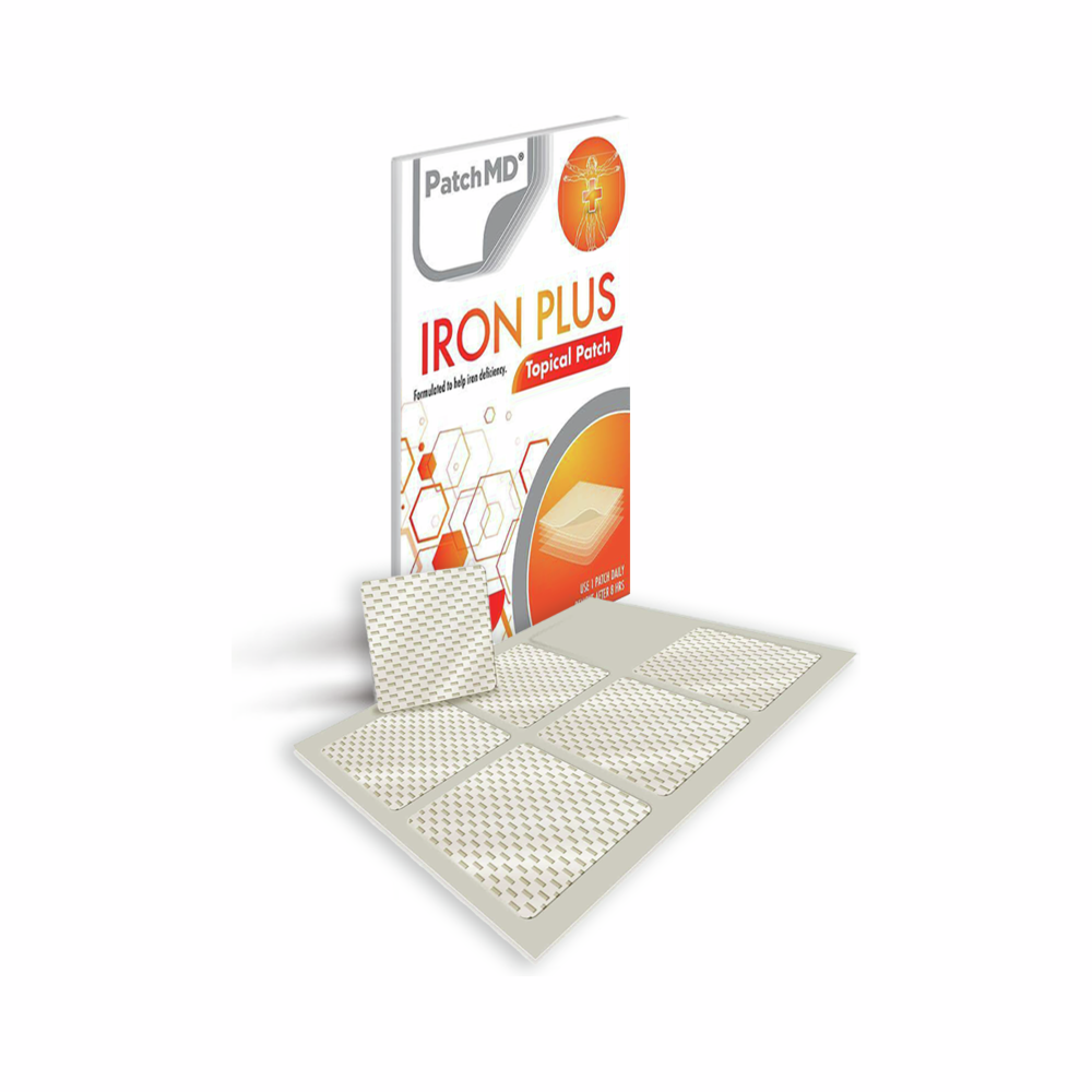 Iron Plus Topical Patch | 30 Patches | PatchMD | Supplement Hub