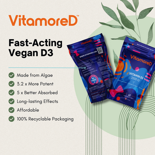 VitamoreD Fast-Acting Vitamin D3 – Active Form Calcifediol